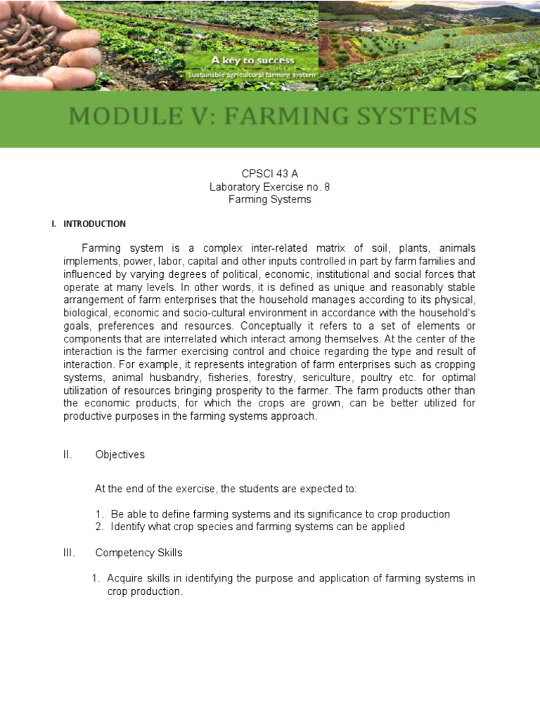A Exercise 8 | PDF | Agriculture | Crop Rotation