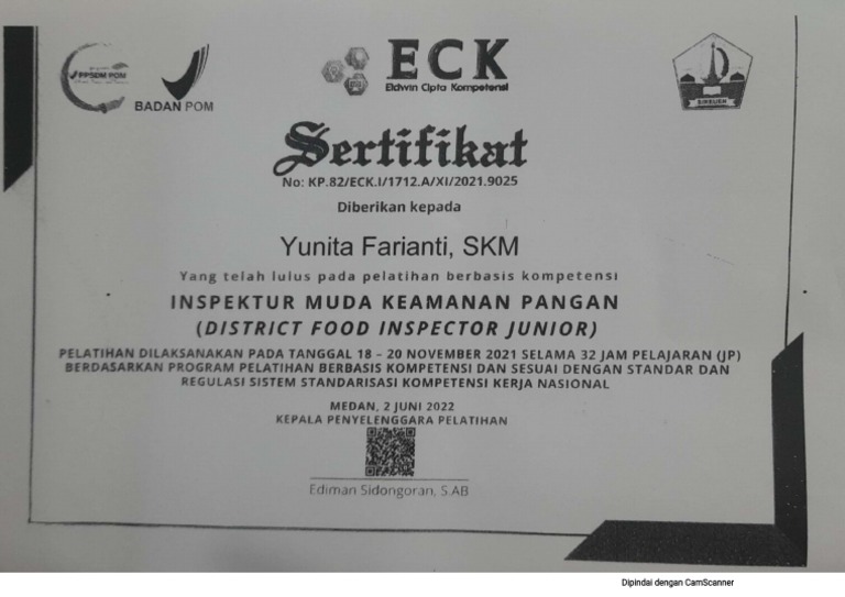 Sertifikat ECK | PDF