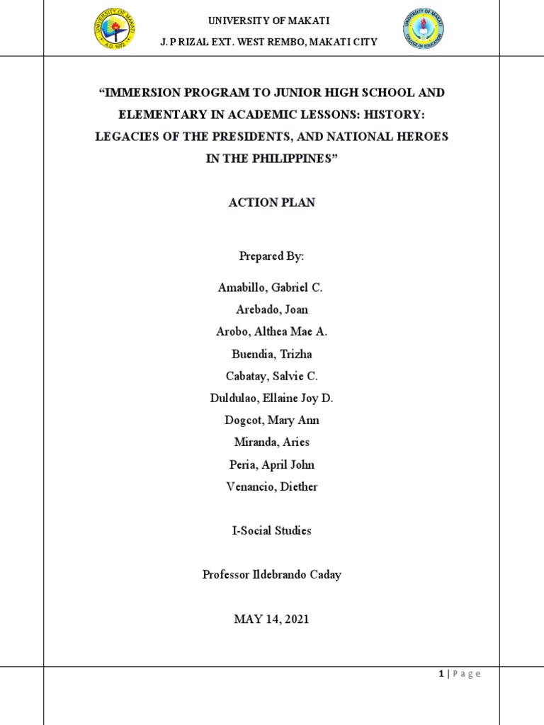 NSTP Format Finalization | PDF | Middle Schools
