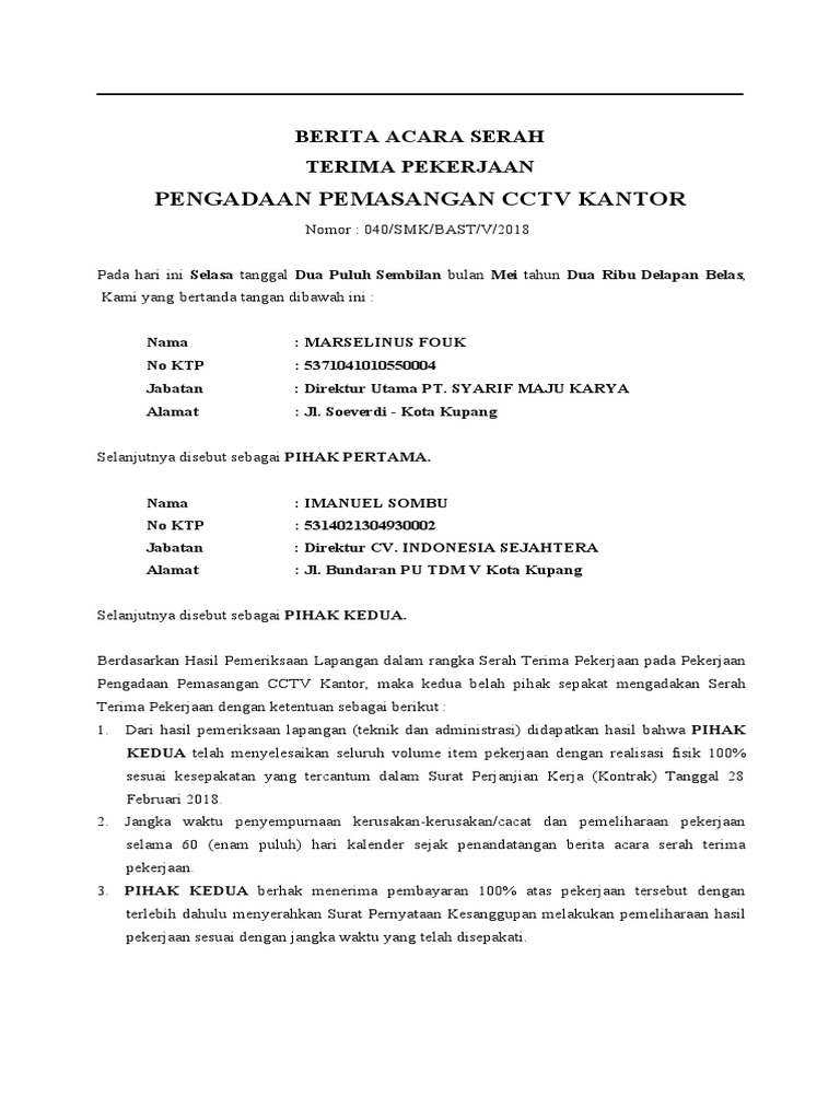 Bast CCTV Syarif | PDF