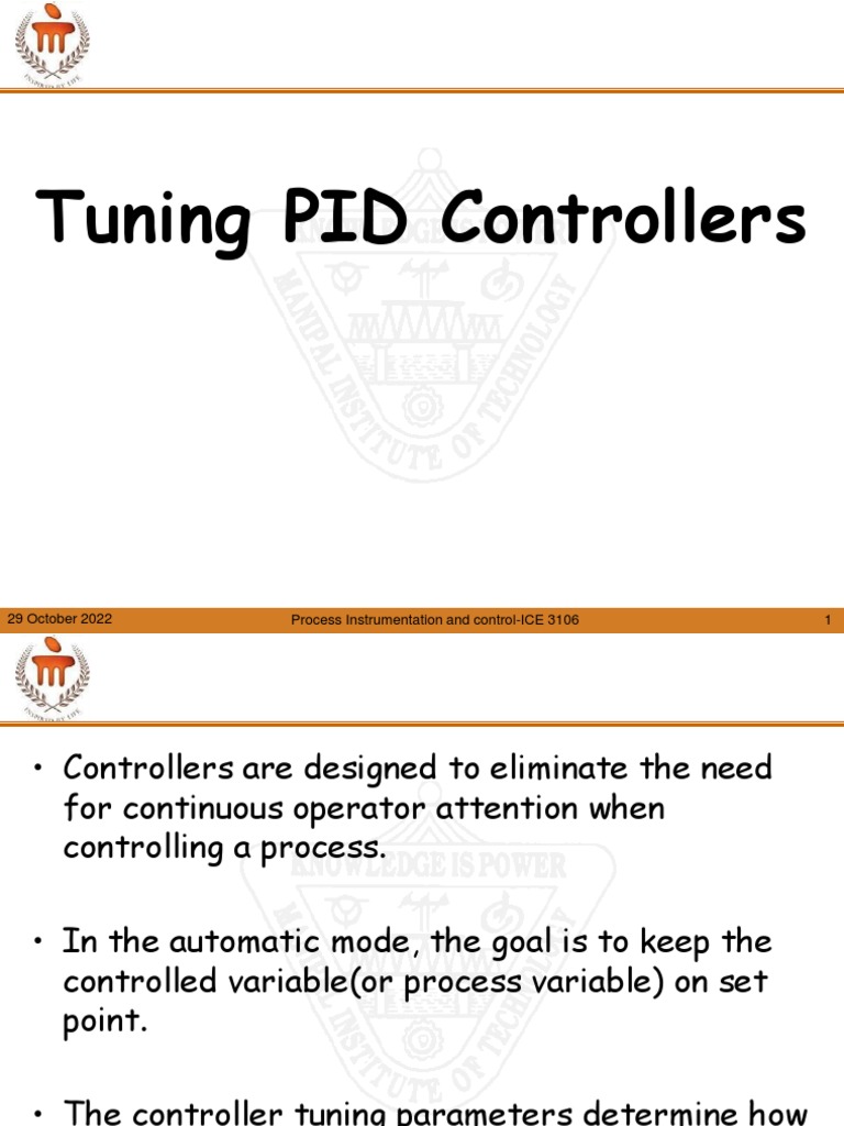 Controller Tuning Pdf Control Theory Electrical Engineering