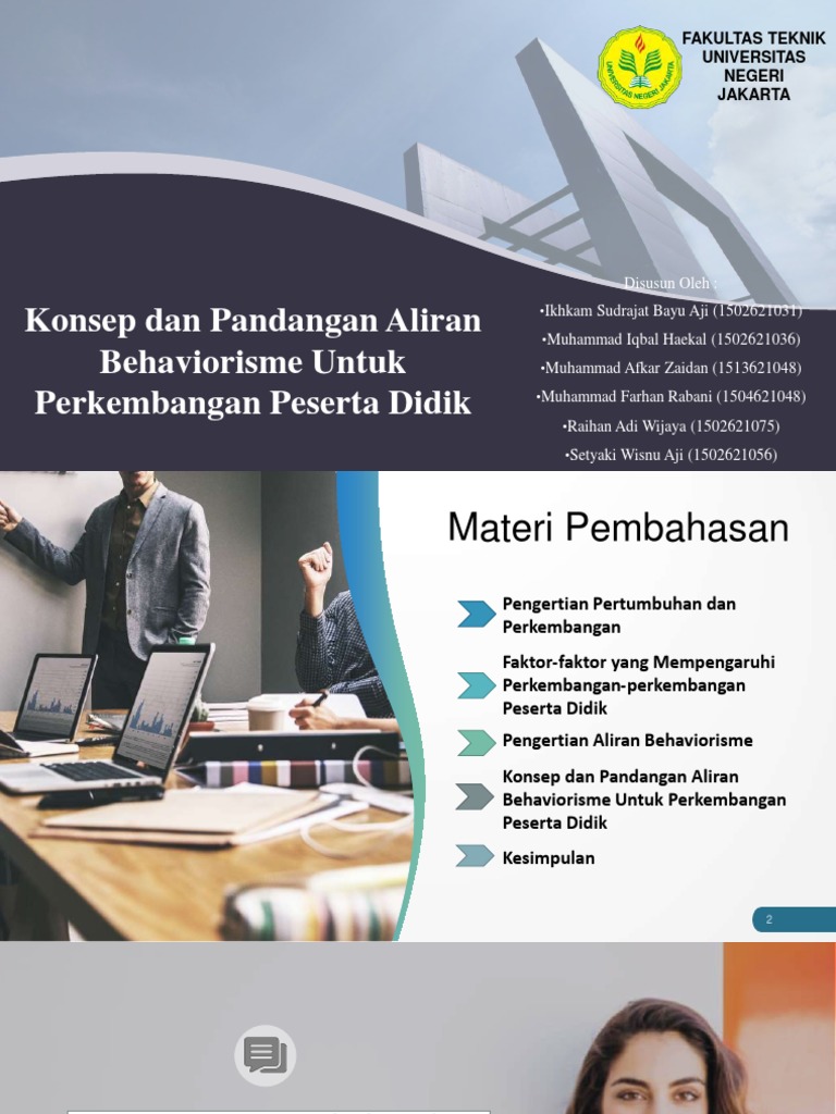PPD - Konsep Dan Pandangan Aliran Behaviorisme Untuk Perkembangan ...