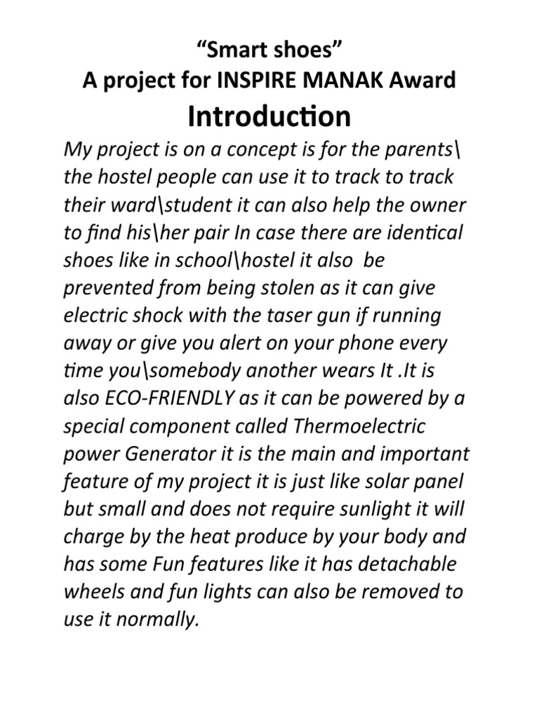 Inspire Manak Award Alearty Shoes | PDF | Art