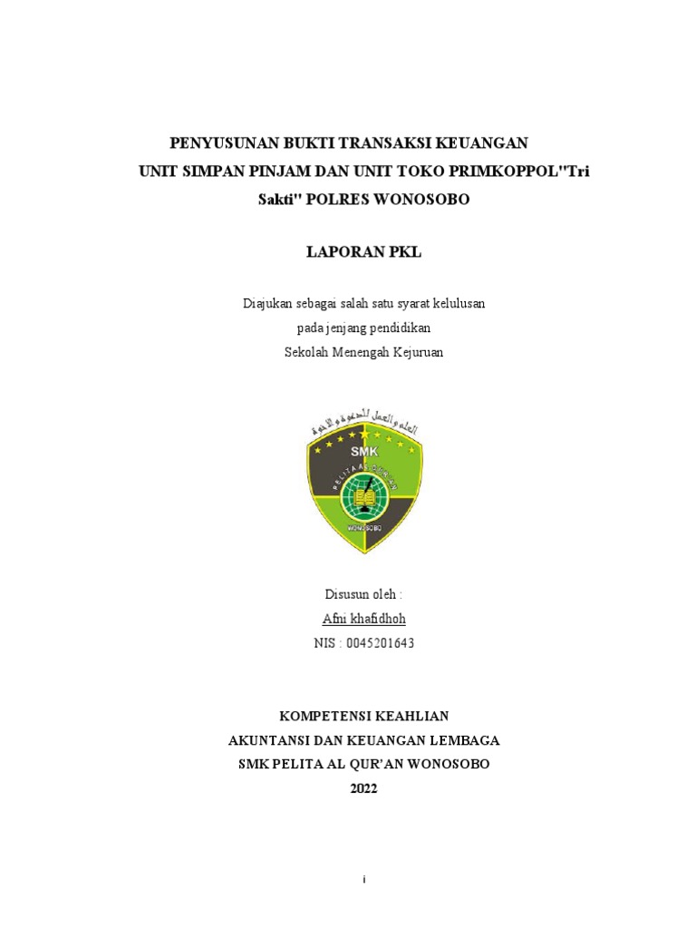 Laporan Prakrin Afni Primkopol | PDF