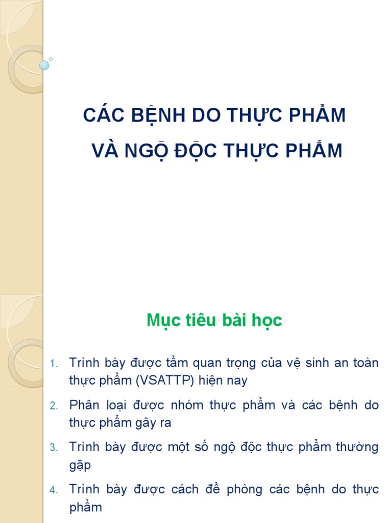 Bai 9 Ngo Doc Thuc Pham-Xu Tri, Cach Phong Chong | PDF