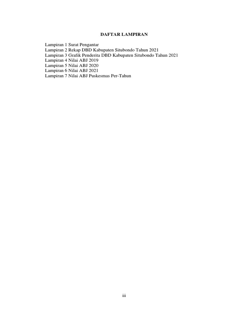 Daftar Lampiran | PDF