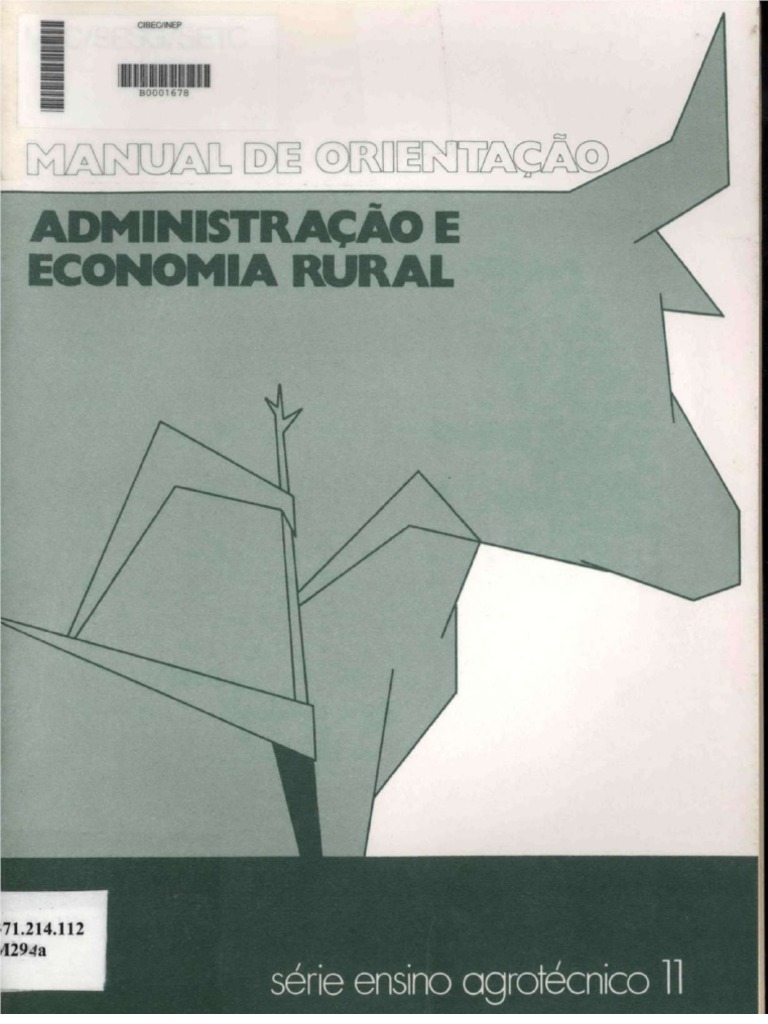Administração e Economia Rural - Manual de Orientação | PDF ...