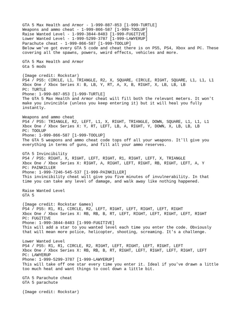 Gta 5 | PDF | Video Games