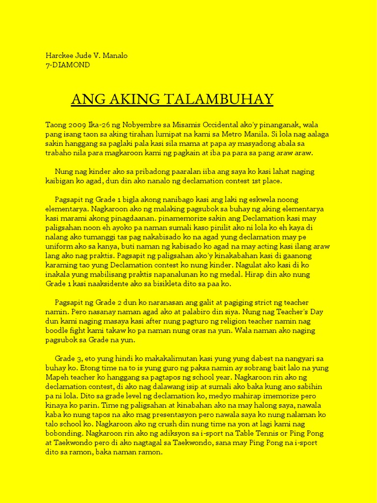 Talambuhay | PDF