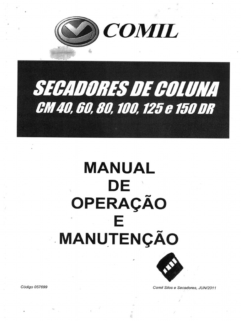 Manual de Operacão Comil CM 100 | PDF