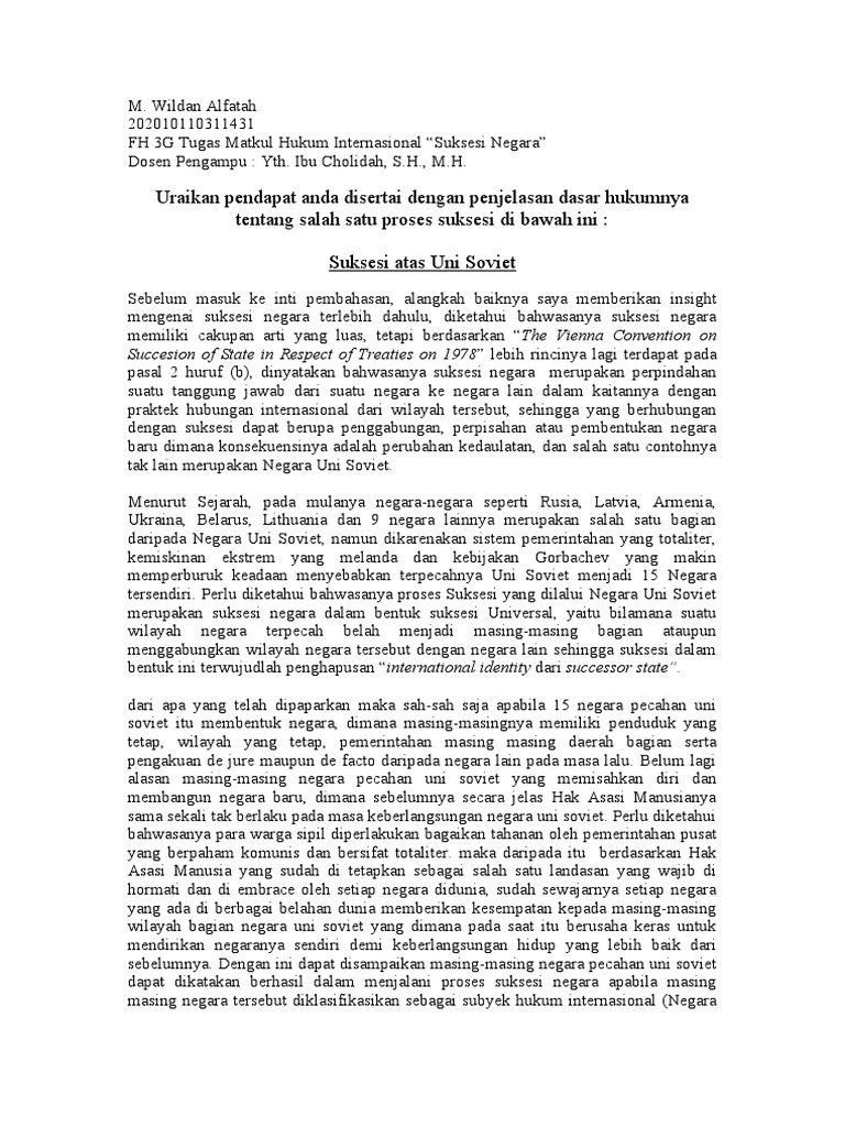 Tugas Suksesi Pdf Ilmu Sosial Sejarah