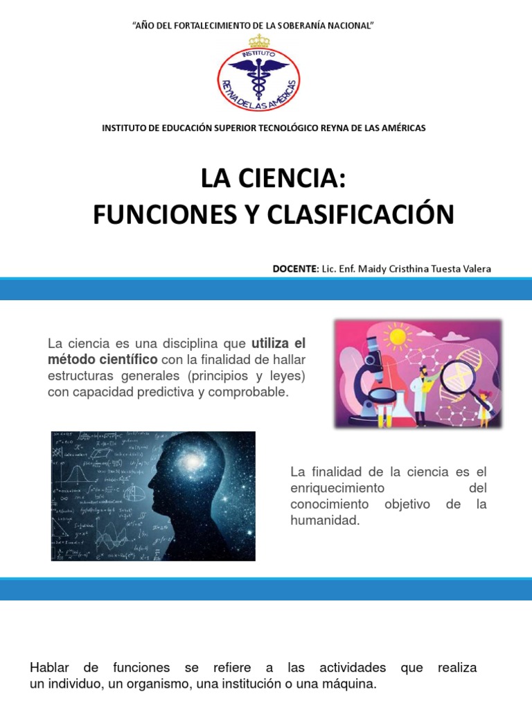 Tema 03 Funciones y Clasificacion de La Ciencia | PDF | Science | Conocimiento