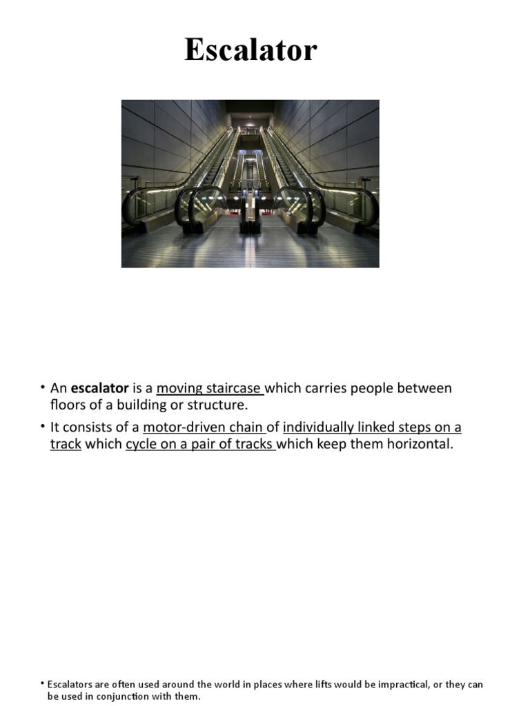 Escalator | PDF | Escalator | Civil Engineering