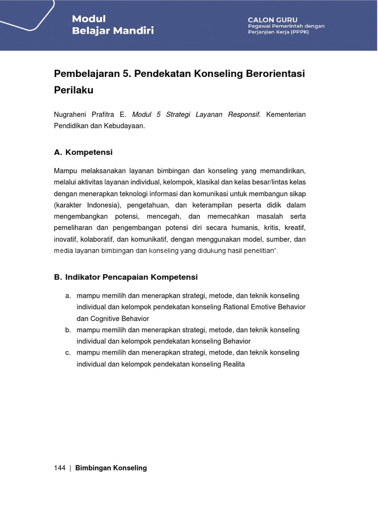 Modul PPPK BK PB 5 | PDF