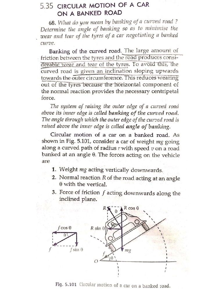 Banking of Road | PDF