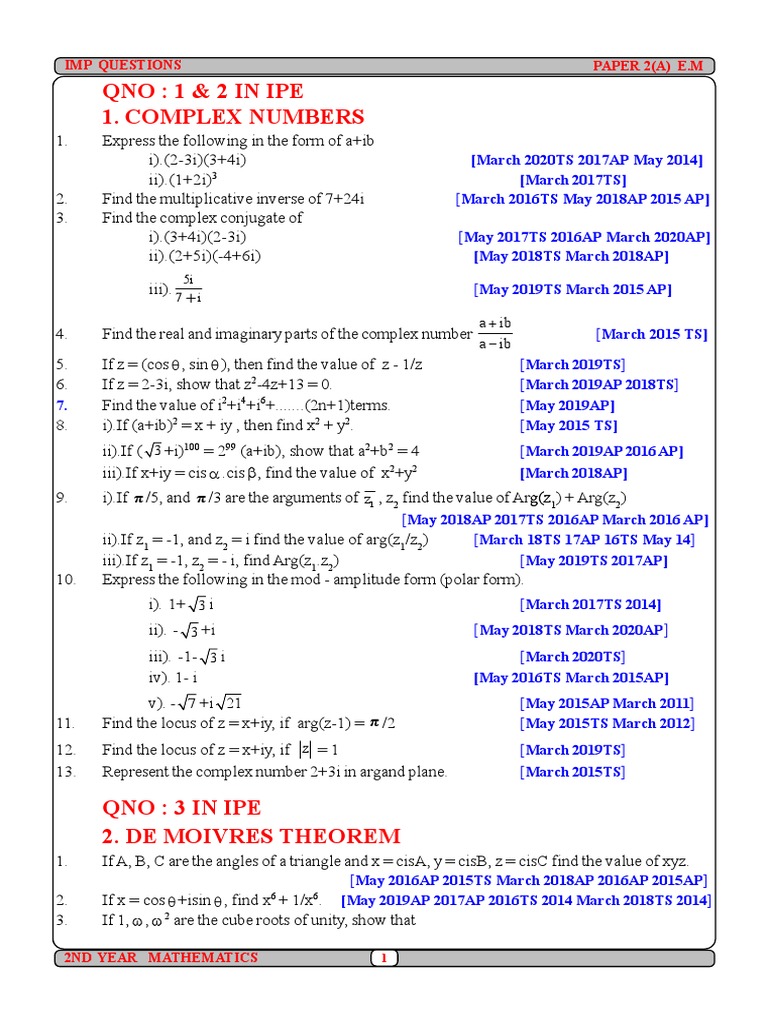 2a Imp Questions (March - 2021) | PDF | Probability Distribution | Mathematics