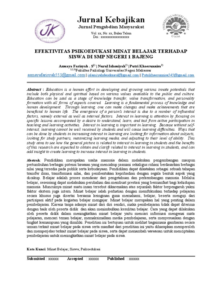 PPD Laporan Hasil Psikoedukasi | PDF | Learning | Cognition