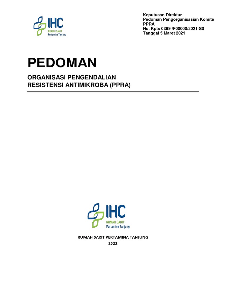 PEDOMAN ORGANISASI PPRA Fixx | PDF