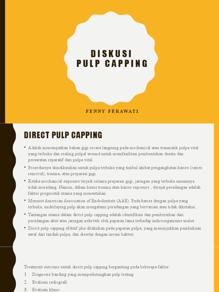 Diskusi Pulp Capping | PDF