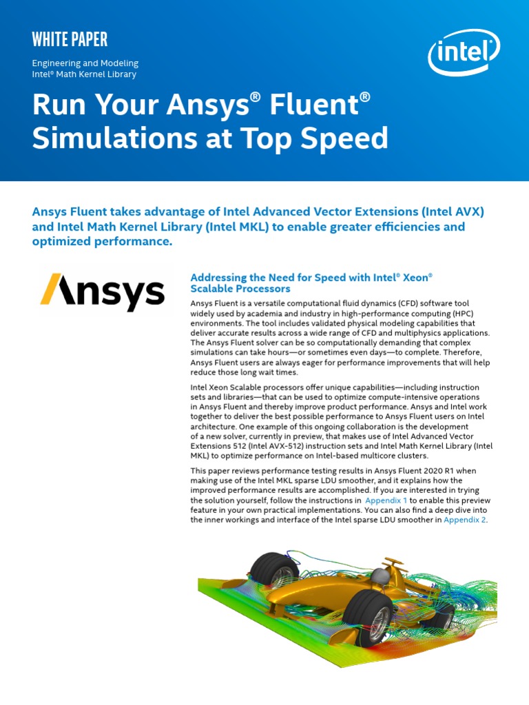 Run Your Ansys Fluent Simulations at Top Speed | PDF | Finite Element Method | Software Engineering