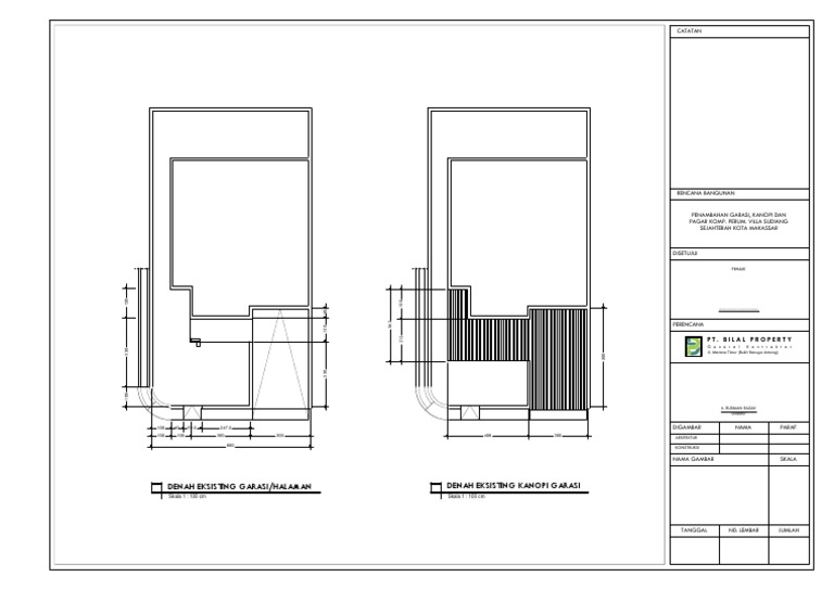 1.denah Eksisting | PDF