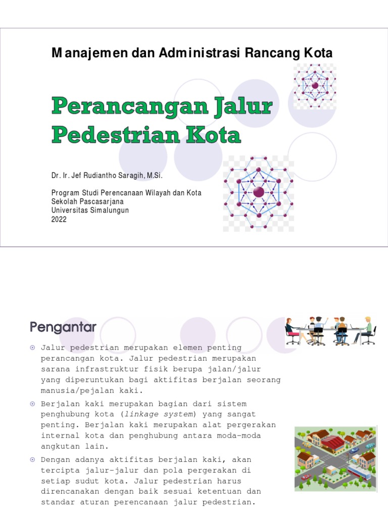 Modul 14-Perancangan Jalur Pedesterian Kota | PDF | Teknologi & Rekayasa