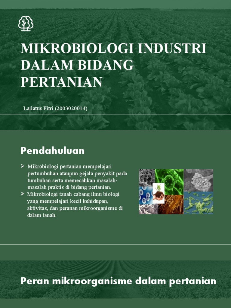 Mikrobiologi Pertanian | PDF