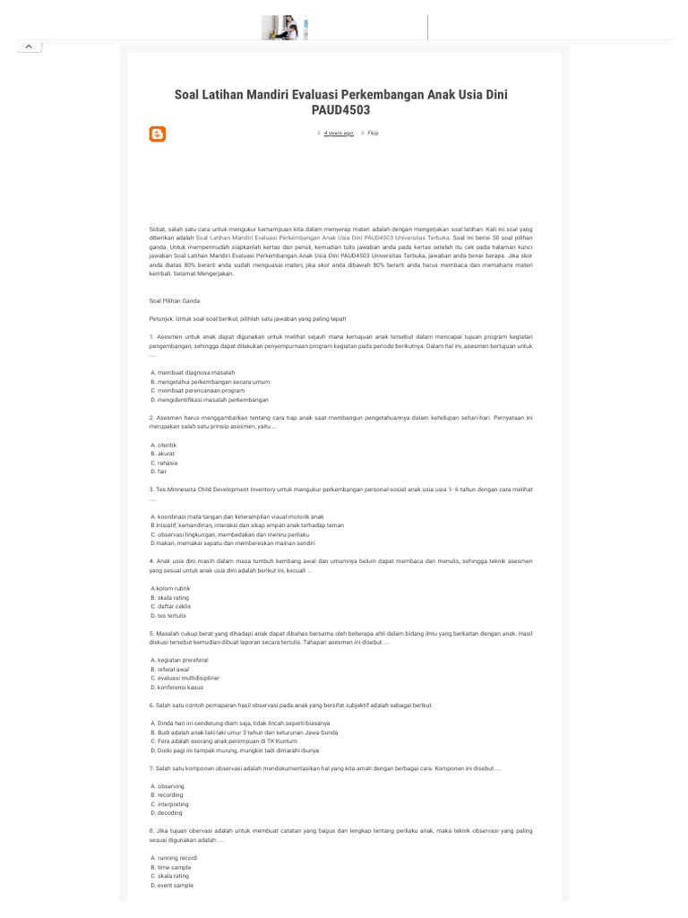 SOAL | PDF | Kesehatan Holistik