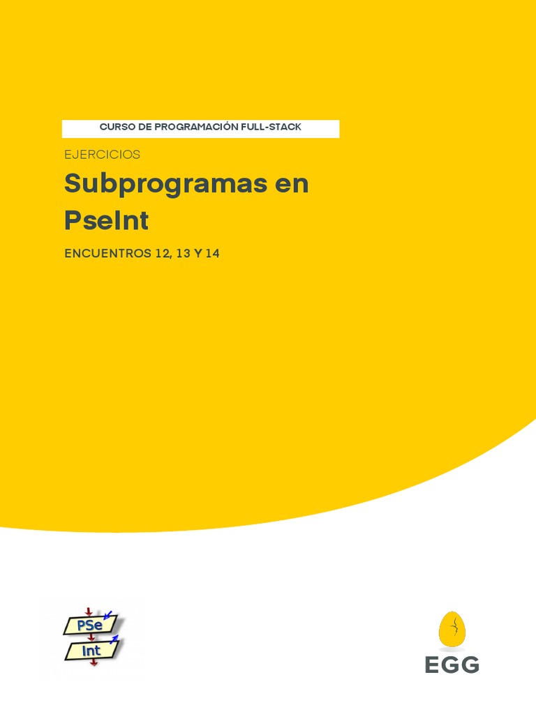 Ejercicios de Subprogramas en PSeInt | PDF | División (Matemáticas) | Ingeniería de software