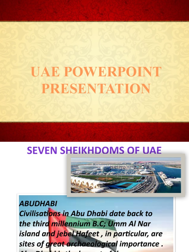 Overview of the Seven Emirates | PDF | United Arab Emirates | Dubai