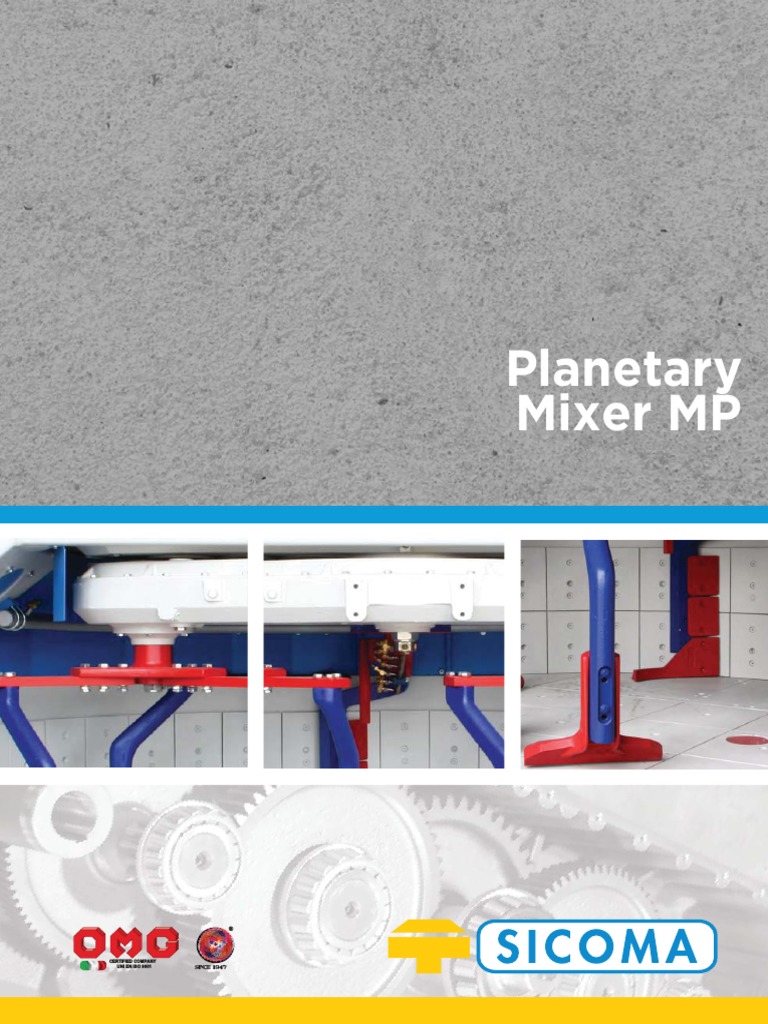 Sicoma Planetary Mixer JEC | PDF | Concrete | Pump