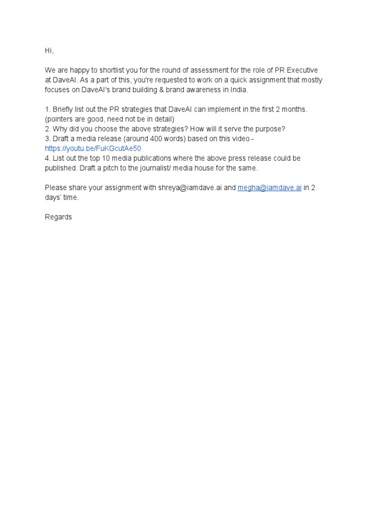 PR Assignment New | PDF