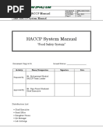 Haccp Team Responsibility Matrix: S. # Designation Role ...