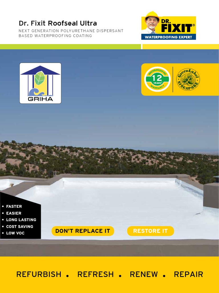 DR - Fixit Roofseal Ultra | PDF | Roof | Civil Engineering