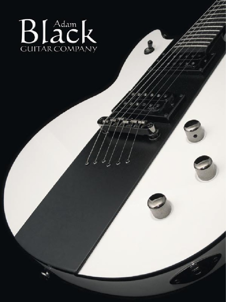 Adam Black Guitar Company 2008-2009 Brochure | PDF | Guitars | Gaiaphones