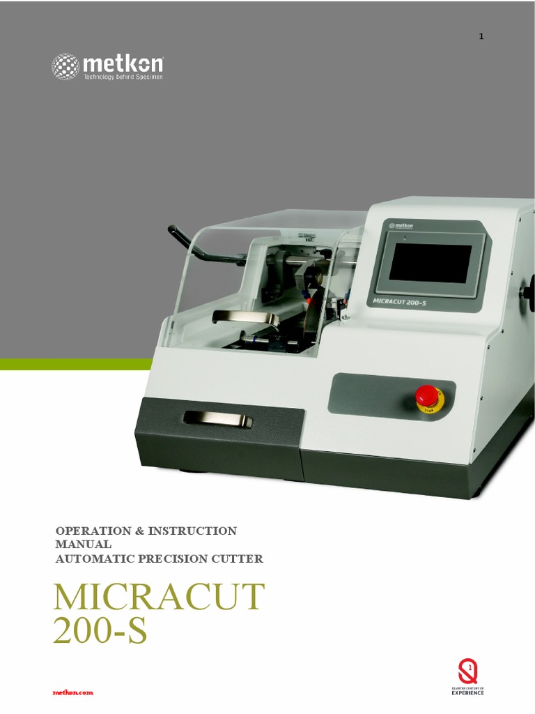 +metkon Micracut 200-s Operation and Instruction Manual Mt22-00 | PDF ...