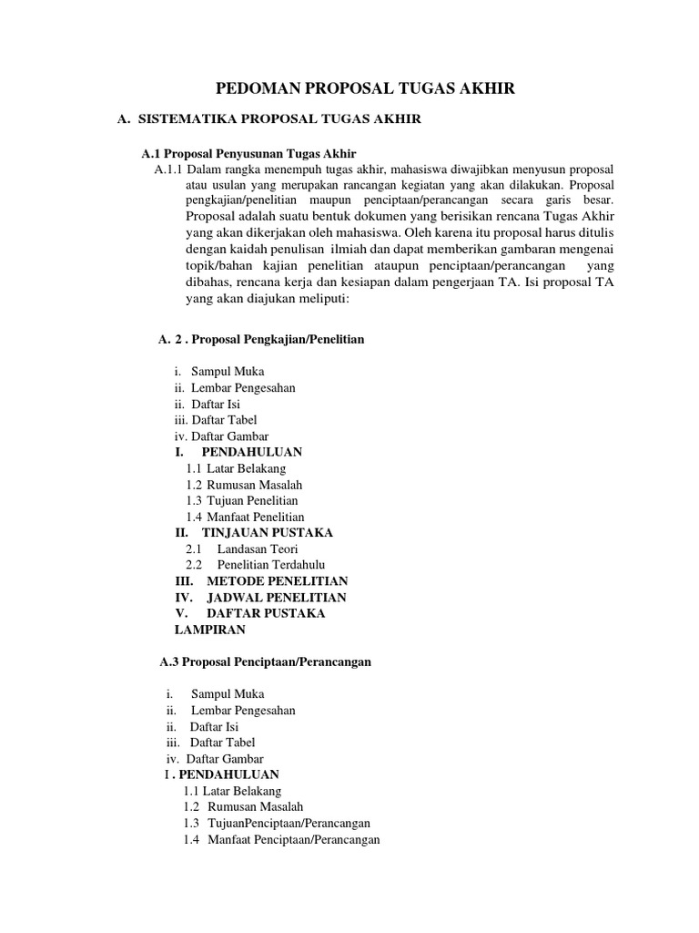 Tata Tulis Proposal Ta | PDF