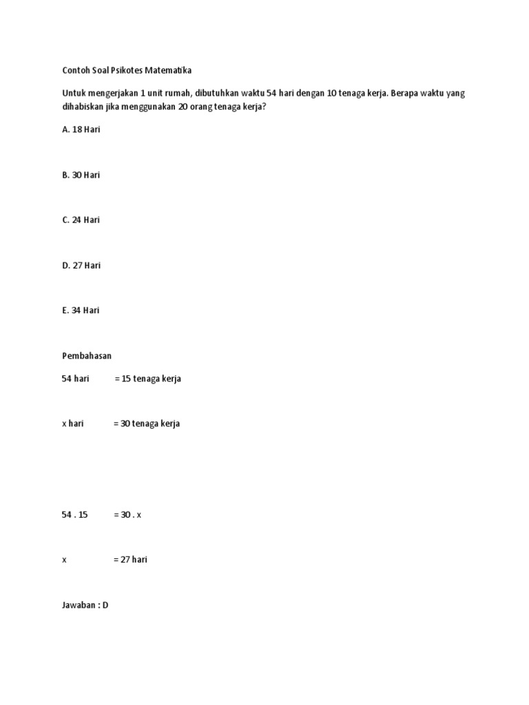 Contoh Soal Psi-WPS Office | PDF