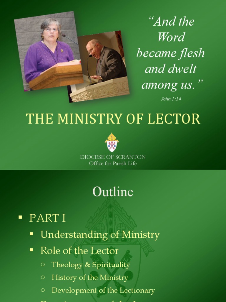 Understanding the Lector's Ministry | PDF | Lectionary | Mass (Liturgy)