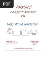 Project Report On Rectifier | PDF | Rectifier | P–N Junction