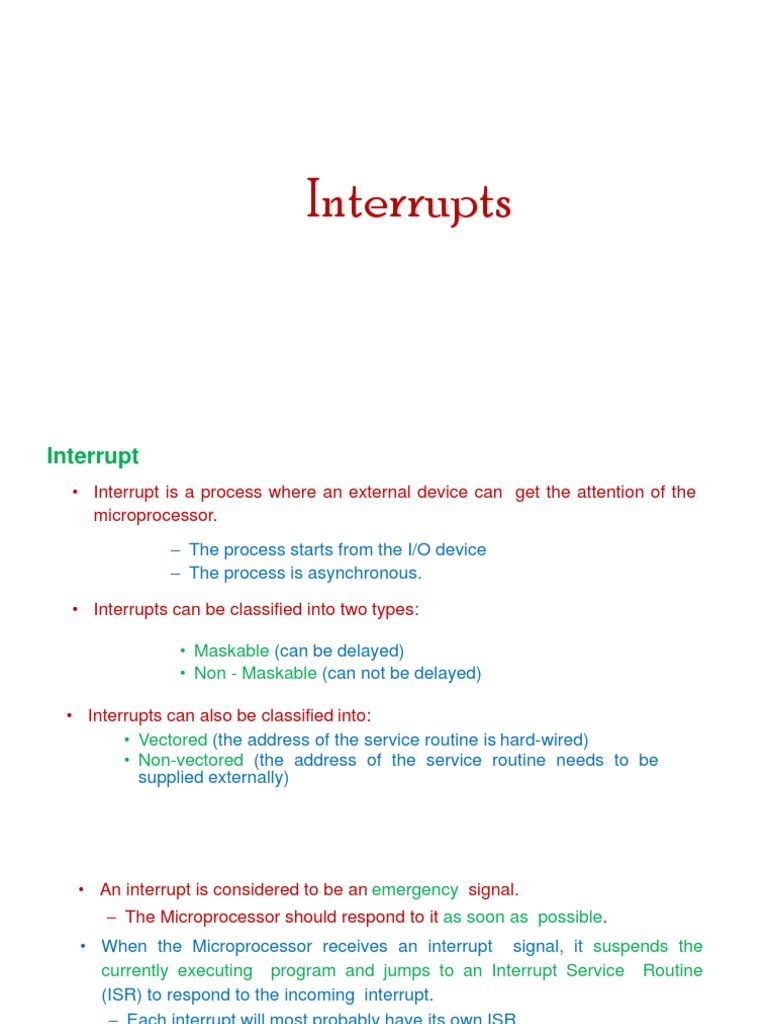 An In-Depth Explanation of Interrupts in Microprocessors with a Focus ... An In-Depth Explanation of Interrupts in Microprocessors with a Focus ...