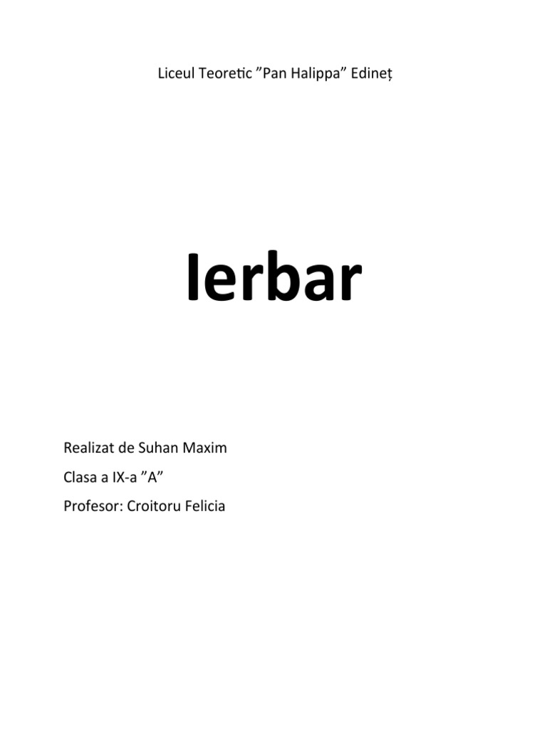 Ierbar | PDF