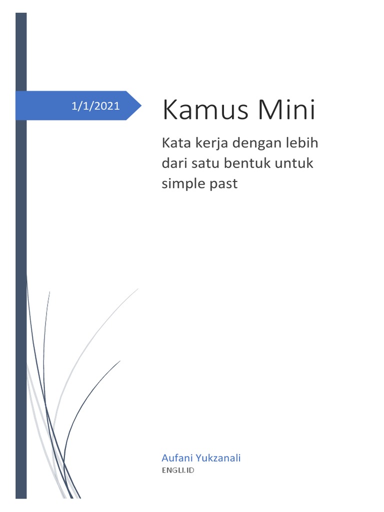 Alternatif Bentuk Simple Past Verba | PDF