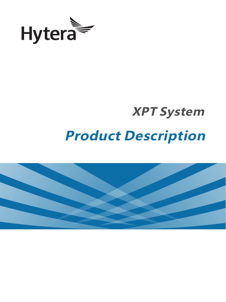 Manual de Usuario Hytera Sistema XPT | PDF | Encryption | Radio
