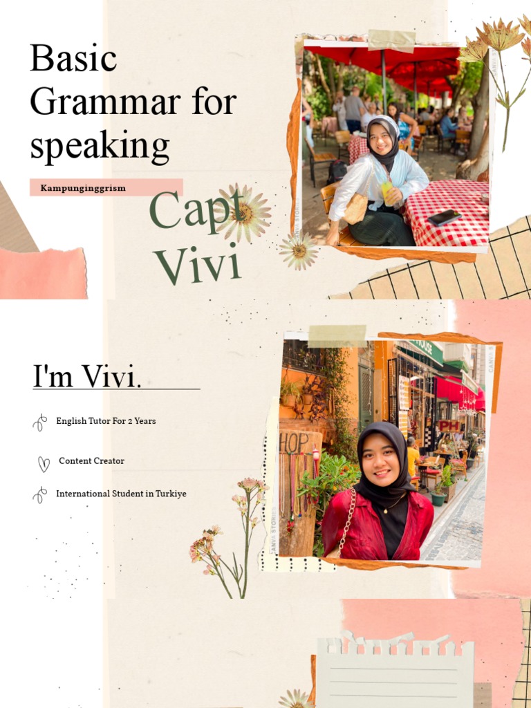 Basic Grammar For Speaking | PDF