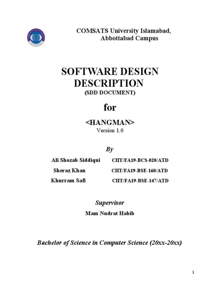 SDD (Hangman) | PDF | Software Development Process | Agile Software ...
