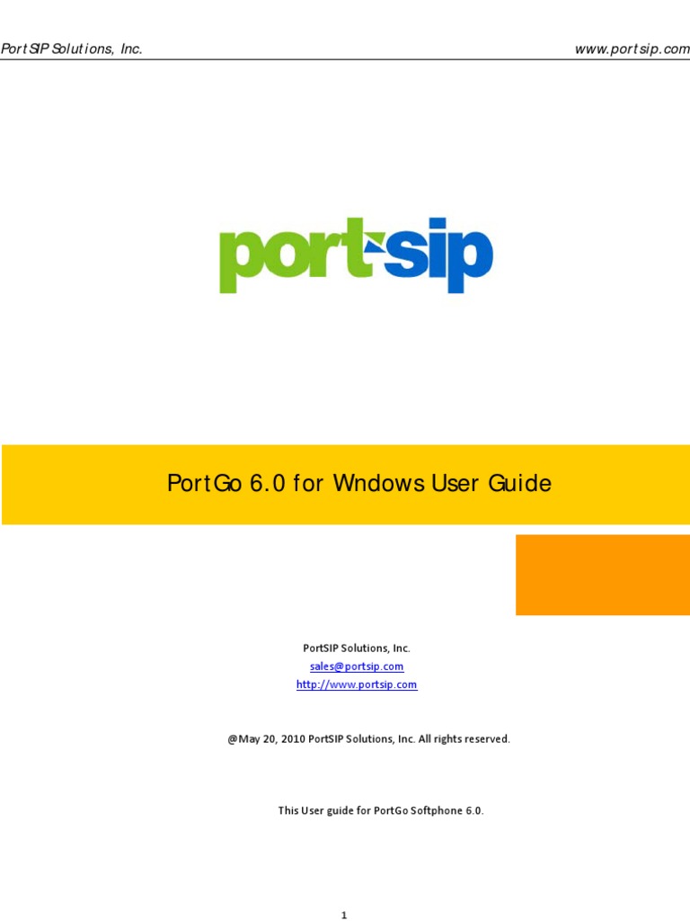 PortGo User Guide | PDF