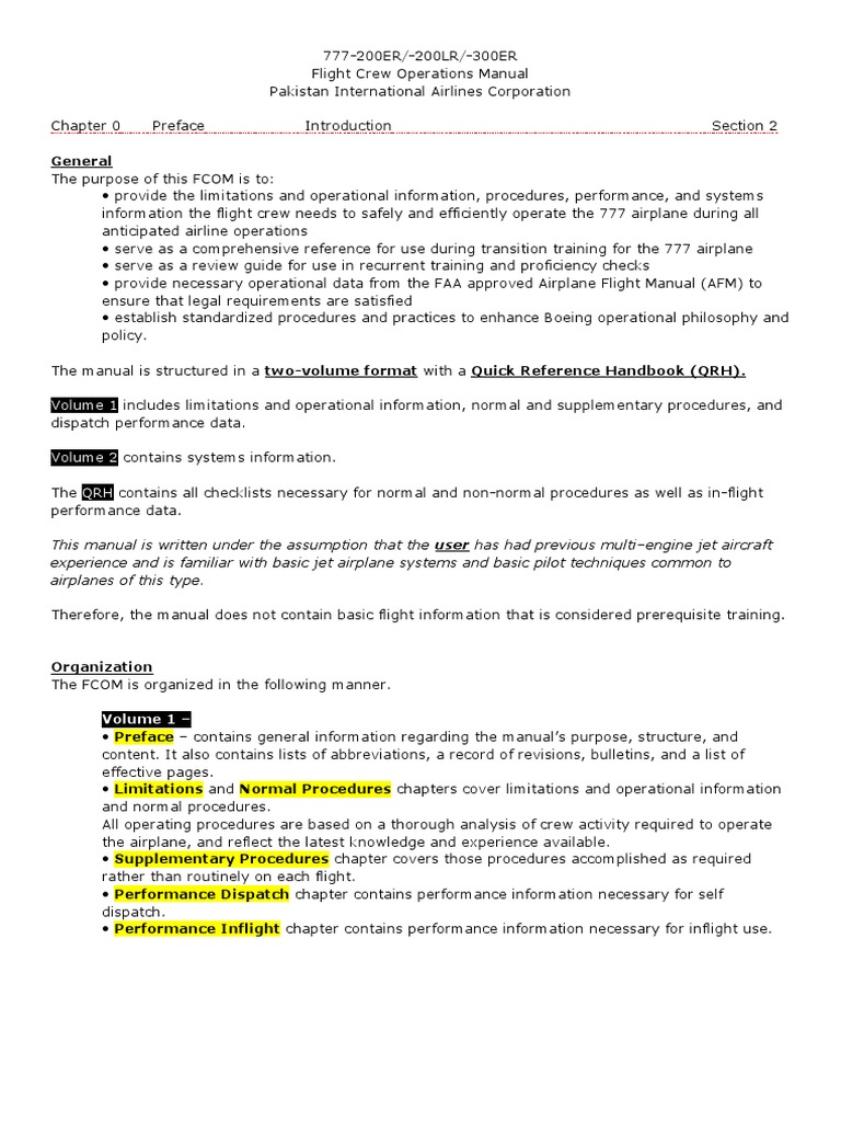 B777 FCOM Summery Rev 35 | PDF | Takeoff | Transport