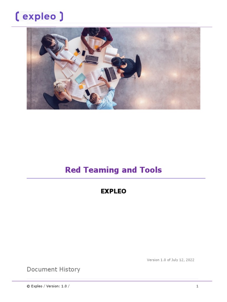 Red Teaming Document | PDF | Security | Computer Security