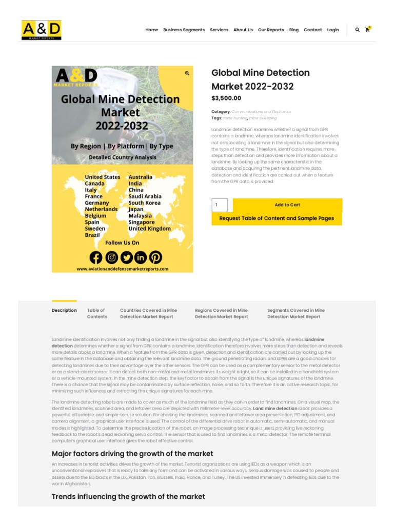 Aviationanddefensemarketreports Com Product Global Mine Detection ...